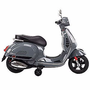 Huffy Kids Battery 6V Ride-On Vespa Scooter Grey