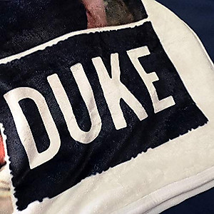 Personalized Blanket with Photo or Name Queen Size 60"x80", Soft Fleece Bed Blanket, Photo Gifts for Couple Wedding