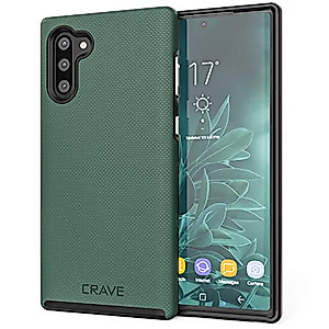 Crave Note 10 Case, Dual Guard Protection Series Case for Samsung Galaxy Note 10 - Forest Green