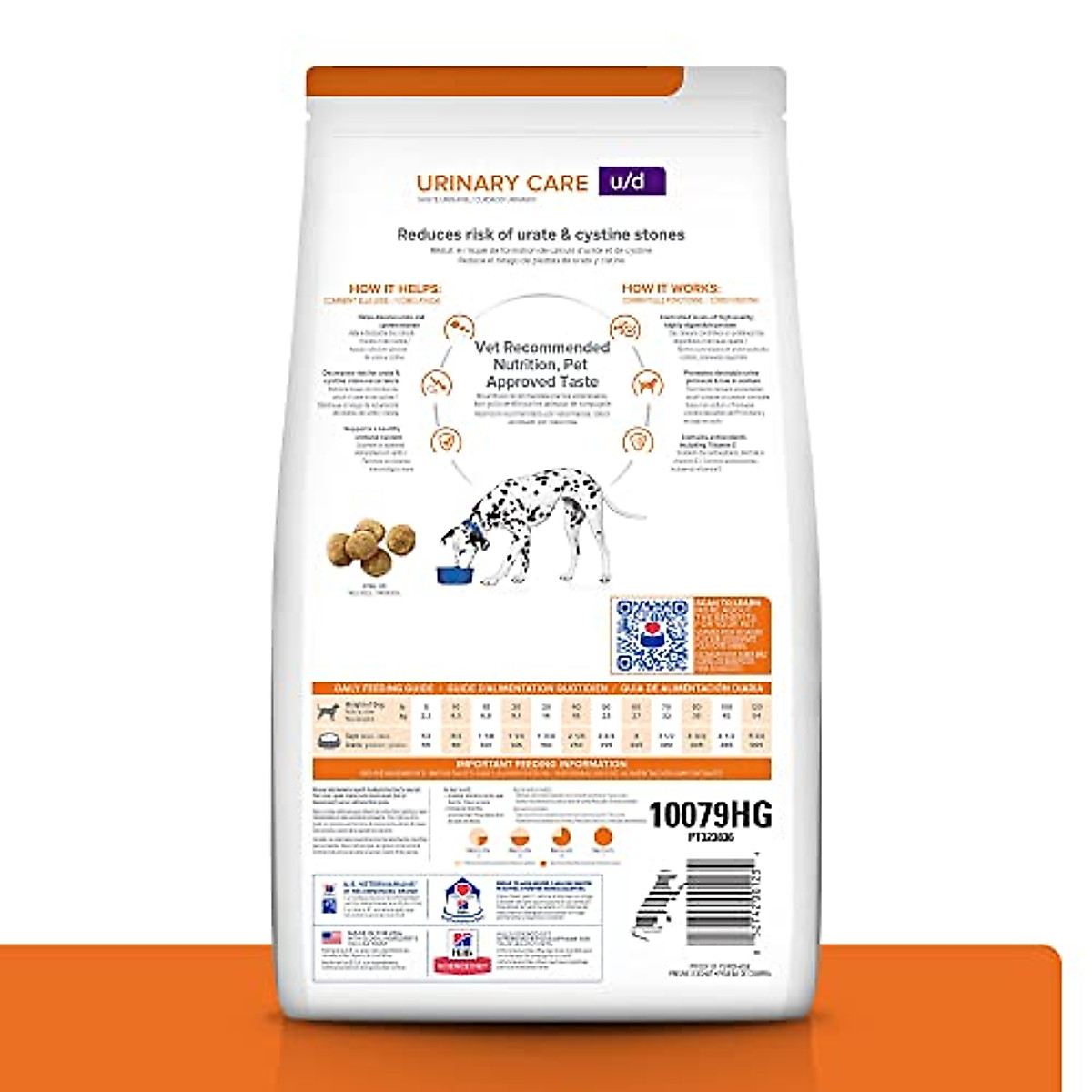 Hill's Prescription Diet u/d Urinary Care Dry Dog Food, Veterinary Diet, 27.5 lb. Bag