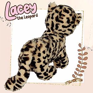 Maison Chic Tooth Fairy Lacey Leopard Tooth Fairy Pillow for Girls w/Book Tooth Pillow for Tooth Fairy Girls Tooth Fairy Gifts for Girls Tooth Fairy Doll