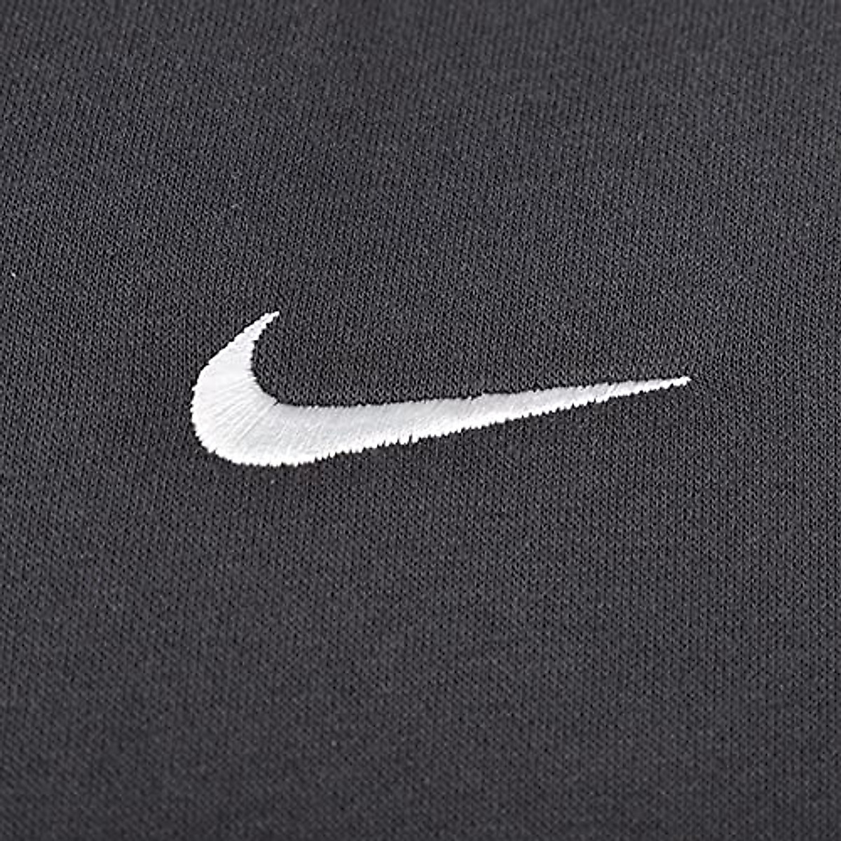 Nike Men's Club Pull Over Hooded SweatShirt, Dark Grey/White, Large