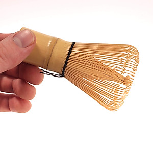 BambooMN Brand - Matcha Bowl Set (Includes Bowl, Rest, Tea Whisk, Chasaku, & Tea Spoon) 1 Set Black