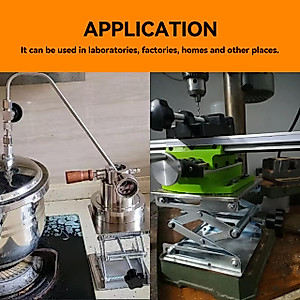 TEXALAN(R) Lab Jack Stainless Steel Lift Table Mini Scissor Jack 4"x4"x6" Max Load 6.6 lbs/3kg