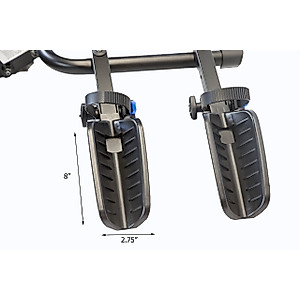 Heininger 2037 Advantage Sports Rack Flat Rack 2 Bike Platform Hitch Mounted Rack with Hitch Lock