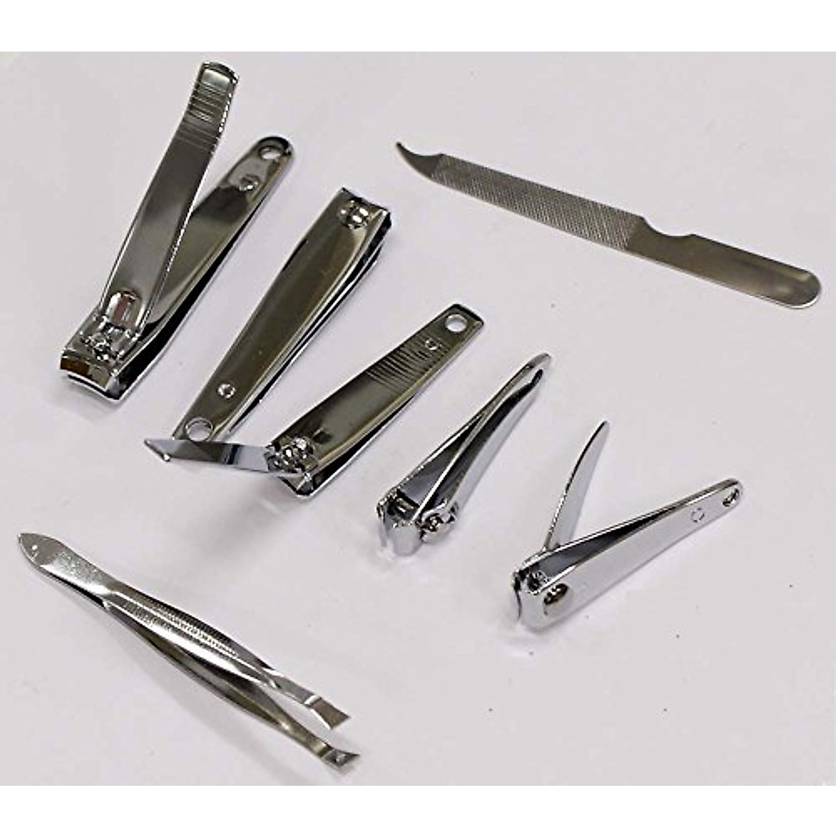 Hawk 7 Piece Cosmetology Set with Nail Clippers, Cleaner, File and Tweezers - B8506-YW