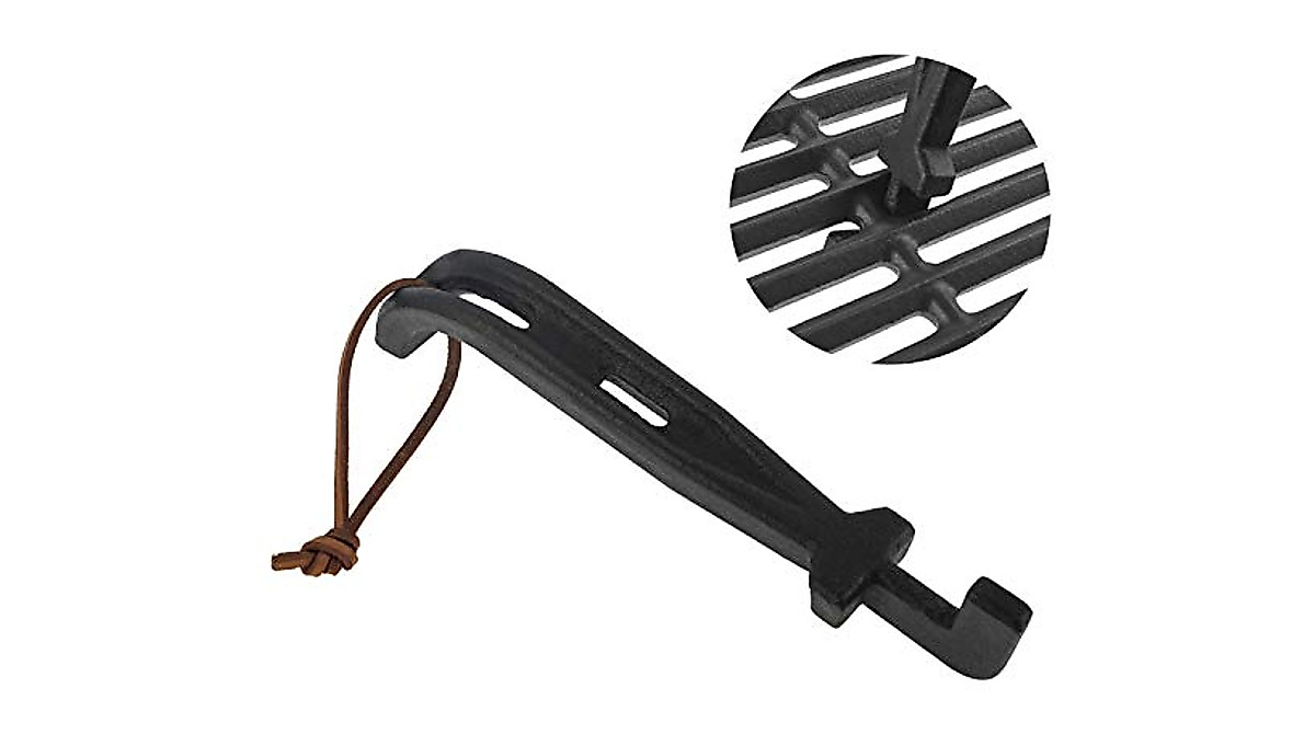 EasiBBQ Cast Iron Grill Lifter - Safe & Durable Grill Accessory