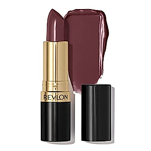 Revlon Super Lustrous Lipstick, High Impact Lipcolor with Moisturizing Creamy Formula, Infused with Vitamin E and Avocado Oil in Berries, Naughty Plum (045) 0.15 oz