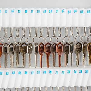 Barska Key Lock Key Cabinet Lock Box with Numbered Hooks and Tags - 240 POSITION - WHITE TAGS