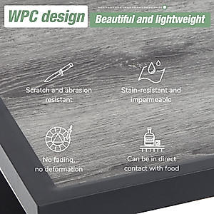 AECOJOY Aluminum Patio Furniture Set, Modern Outdoor Sectional Set, Patio Conversation Table and Chair Sets for Lawn, Backyard, and Deck with Grey Cushions