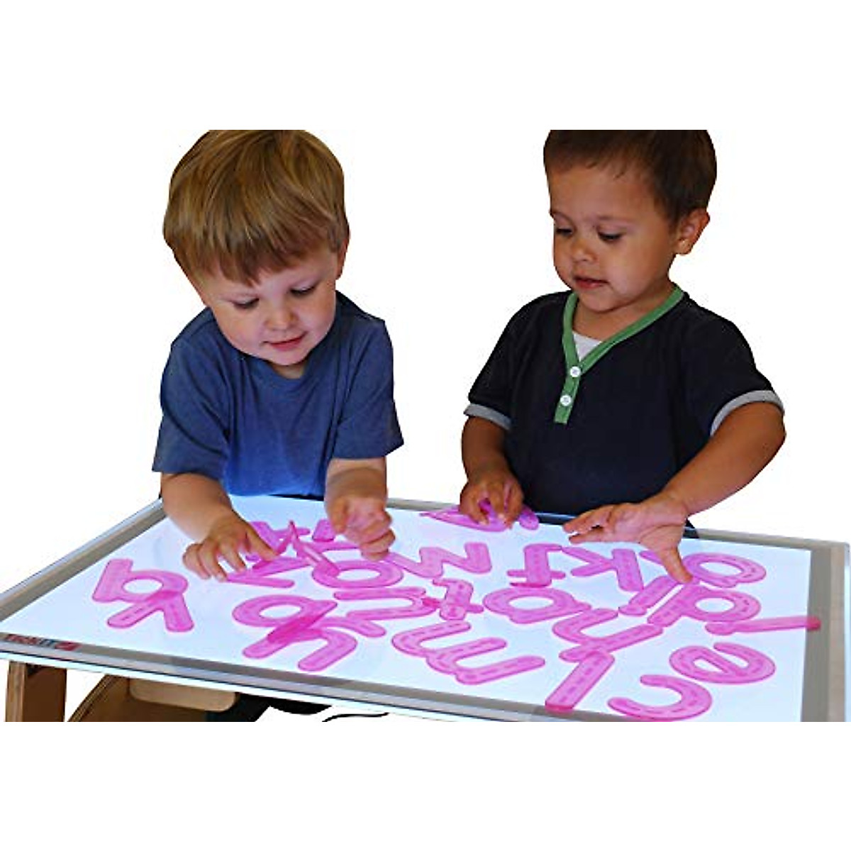 TickiT SiliShapes Trace Alphabet - Set of 26 - Transparent Silicone Letters With Traceable Broken Lines and Directional Arrows - Lowercase - Teach Letter Recognition and Formation