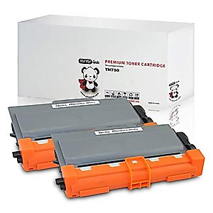 YoYoInk Compatible Printer Toner Cartridge Replacement for Brother TN750 2 Pack (2 Black)