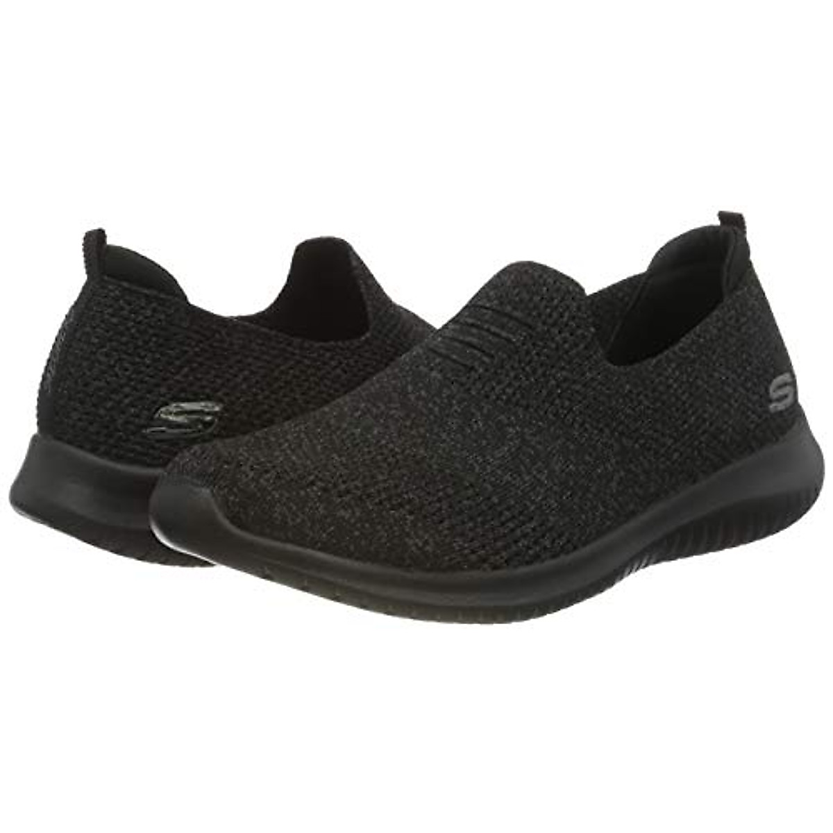 Skechers womens Sneaker,Black,8 M US