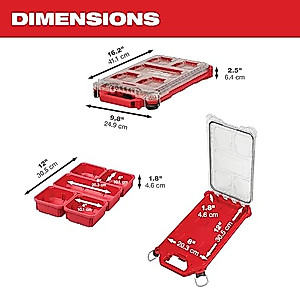 Milwaukee 48-22-8436 Packout Compact Low-Profile Organizer