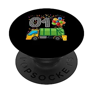 Happy O1 Waste Picker Dumpster Garbage Truck PopSockets Swappable PopGrip