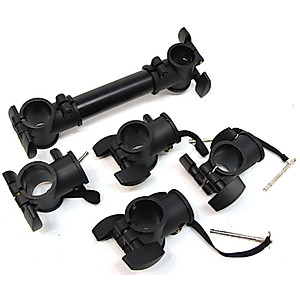 American Sound Connection Pro Audio Mobile DJ Light Stand 10 Foot Length Portable Truss Lighting System with T-Bar