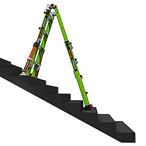 Little Giant Ladder Systems Conquest 2.0 All-Terrain, M17, 17ft, Multi-Position Ladder with Adjustable Outriggers, Fiberglass, Type 1A, 300 lbs Weight Rating, (17107-001)