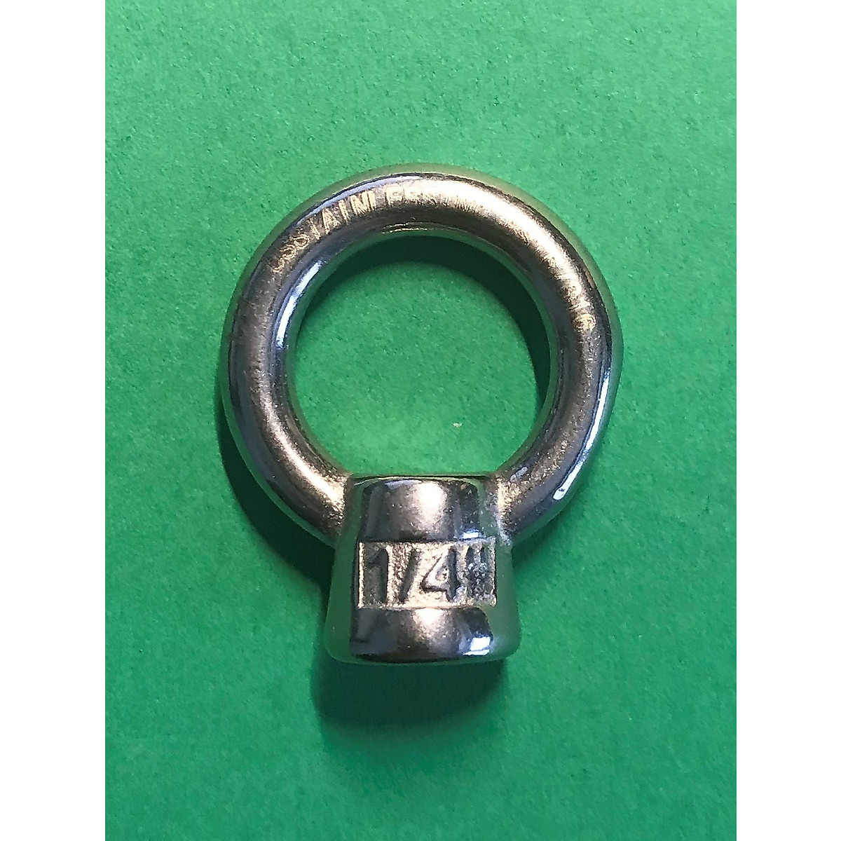 US Stainless 4 Pieces Stainless Steel 316 Lifting Eye Nut 1/4" UNC Marine Grade Pitch of 20