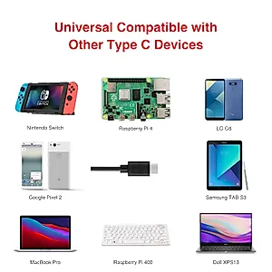 iRasptek Raspberry Pi 4 Power Adapter, 5.1V 3.5A USB C Power Supply with On/Off Switch, for Raspberry Pi 4 Model B/Pi 400 (UL Listed)