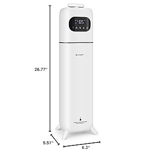 Humidifier Large Room,Humidifiers for Home,Humidifiers for Bedroom,Top Fill 9L 32DB Quiet Ultrasonic Cool Mist Humidifier for Baby Nursery Office Plants