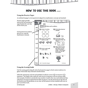 Shell Education 180 Days of Math for Kindergarten (180 Days of Practice)