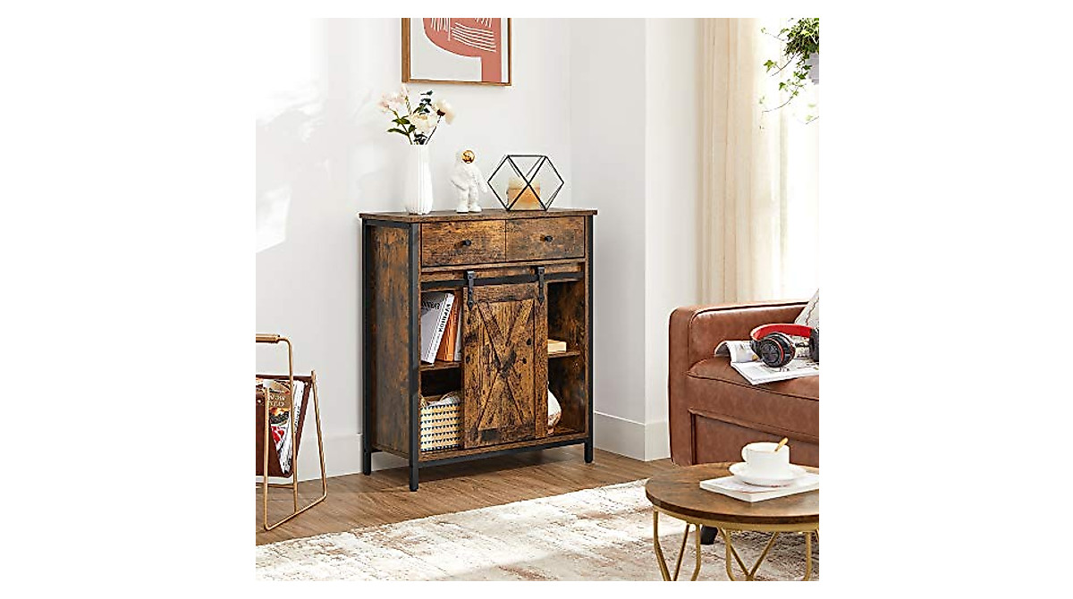 VASAGLE Buffet Cabinet - Rustic Storage Organizer