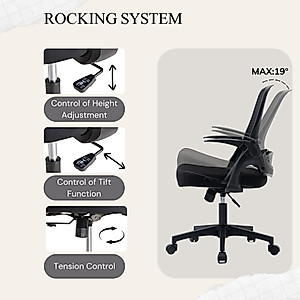 Uneeruiqy Computer Ergonomic Office Chair, Black