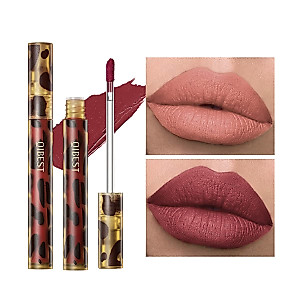 Anifer Velvet Matte Liquid Lipstick Makeup Long-Lasting and Waterproof Wear, Instant Shine Non-Stick Cup Lip Gloss,(Warm Purple Neutral.02)