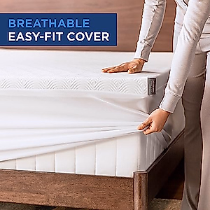 Tempur-Cloud 2-Inch Mattress Topper, Queen,White