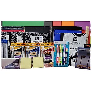 Mega School Supply Kit for High School and College Students