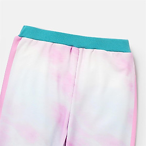 Disney Princess Girls Hooded Sweatshirt and Sweatpants Outfit Set Toddler to Big Kid Multi-color 4-5 Years