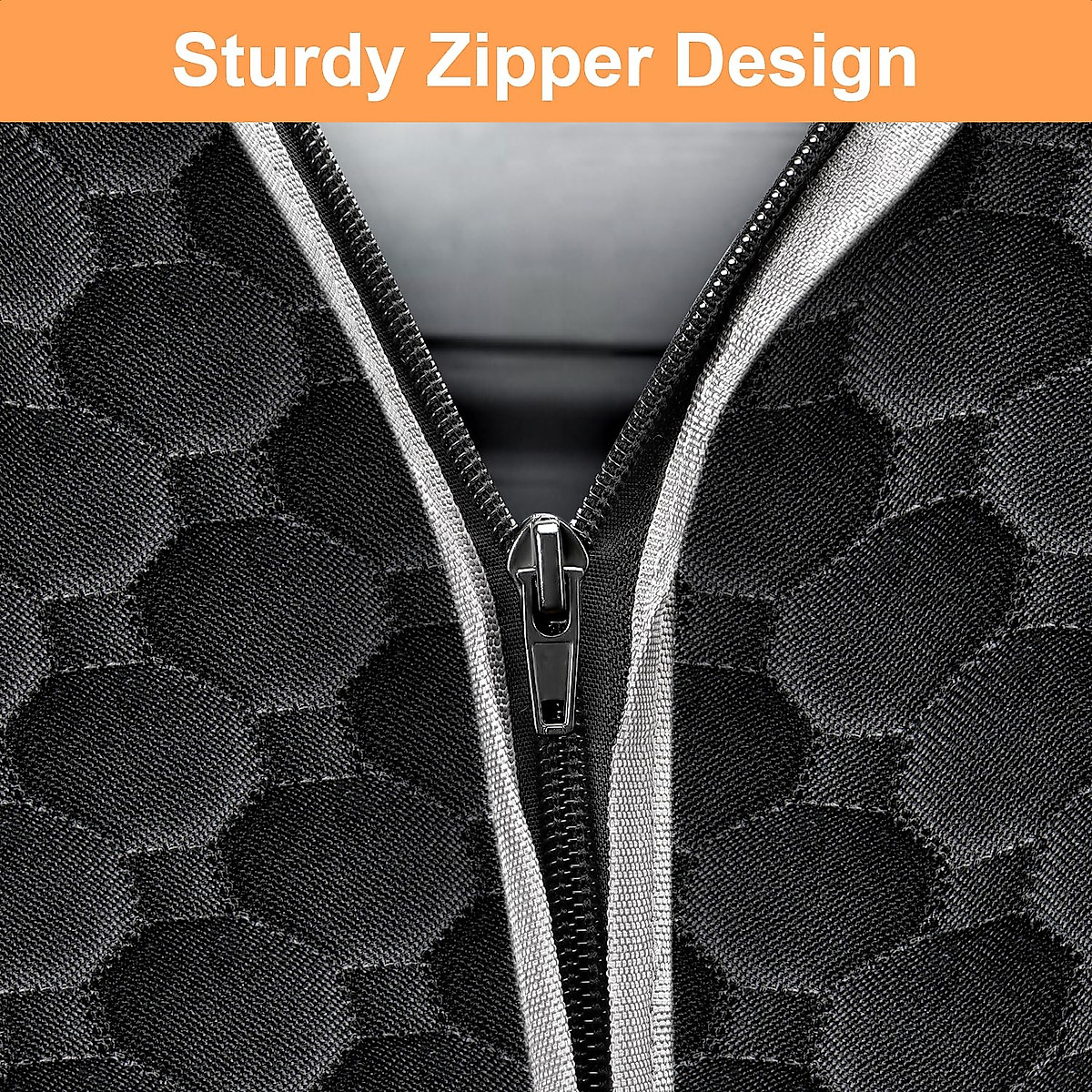 Mancro SUV Cargo Liner for Dogs, Water-Resistant Dog Seat Cover for SUV with Bumper Flap Protector, Sturdy Non-Slip Polyester Pet Trunk Cargo Cover for Vehicles, Vans, Universal Fit (84” L x 54” W)