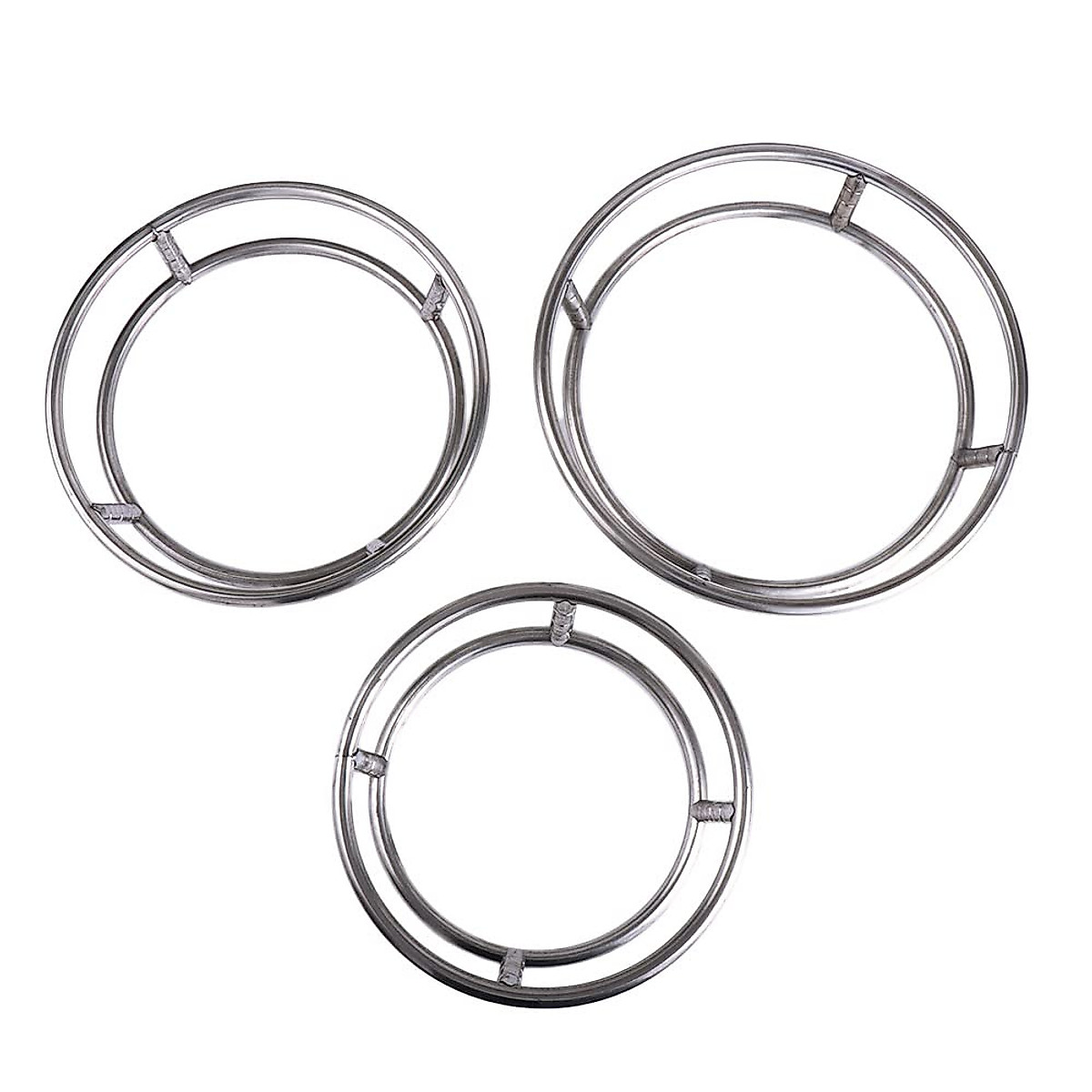 Stainless Steel Wok Ring Wok Rack Wok Stand, Round Shelf Cookware Ring for Pot Gas Stove Fry Pan, Round Shelf Home Wok Rack(23cm)