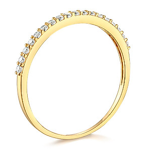 14k Yellow Gold Wedding Band - Size 7