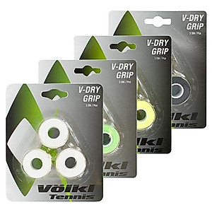 V-Dry Grip | Overgrip | High Performance Tennis Grip (Black, 3-Pack)