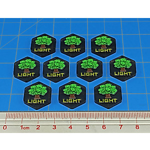 LITKO Premium Printed Mecha Battlefield Terrain Tokens | Compatible with BattleTech | Set of 10 (Light Woods)