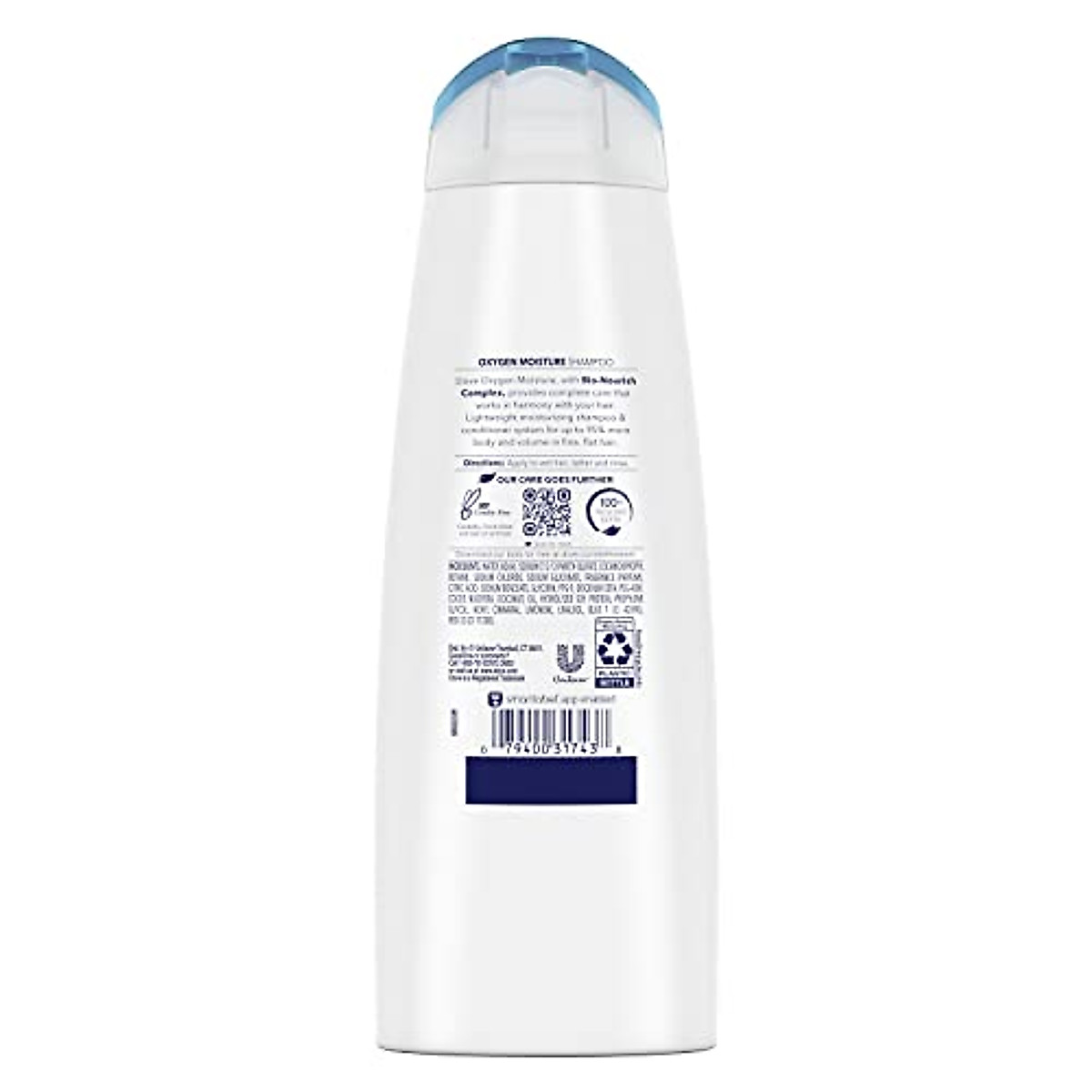 Dove Oxygen Moisture Shampoo 6 count Volumizes Fine Hair with Bio-Nourish Complex 12 oz