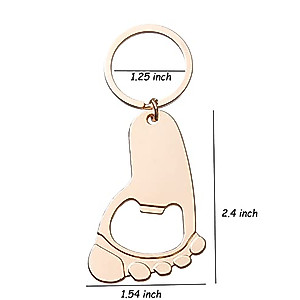 18 Pack Keychain Bottle Opener Party Favors Wedding Favors for Guests,Baby Shower Souvenirs Bottle Opener,Birthday,Bridal Shower,Gender Reveal Party Favor Supplies (18, White)