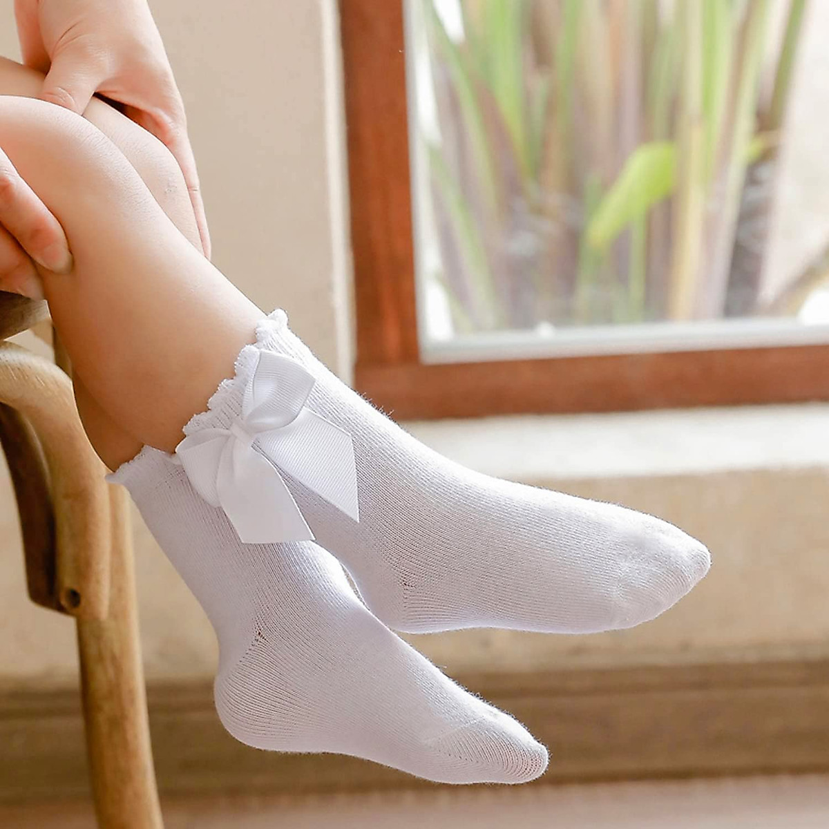 sockfun Baby Girl Socks Newborn Socks Infant Girl Socks Girls Dress Socks Ruffle Socks, Toddler Girl Gifts 4-6 Years