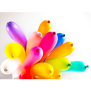 200 PCS Latex Twisting Balloons 260Q Magic Balloons Assorted Color Long Balloons For Animal Shape Party, Birthdays, Clowns, Weddings Decorations (With 1PCS Pump)…
