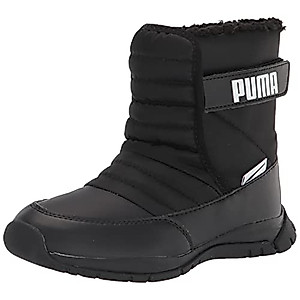 PUMA Kids Nieve Winter Boot Snow Black Whit, 10 US Unisex Toddler