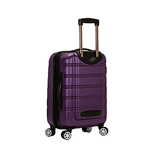Rockland Melbourne Hardside Expandable Spinner Wheel Luggage, Purple, Carry-On 20 inches