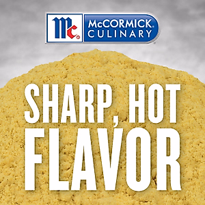 McCormick Culinary Ground Mustard, 16 oz - One 16 Ounce Container of Ground Mustard Powder for a Sharp Tangy Taste, Perfect for Dips, and Sauces