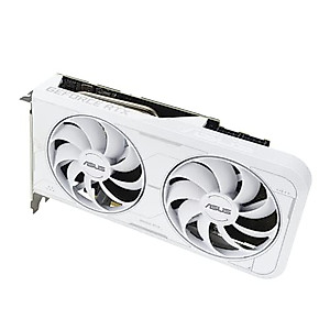 ASUS Dual NVIDIA GeForce RTX 3060 Ti White OC Edition Graphics Card (PCIe 4.0, 8GB GDDR6X Memory, HDMI 2.1, DisplayPort 1.4a, 2-Slot Design, Axial-tech Fan Design, 0dB Technology, and More)
