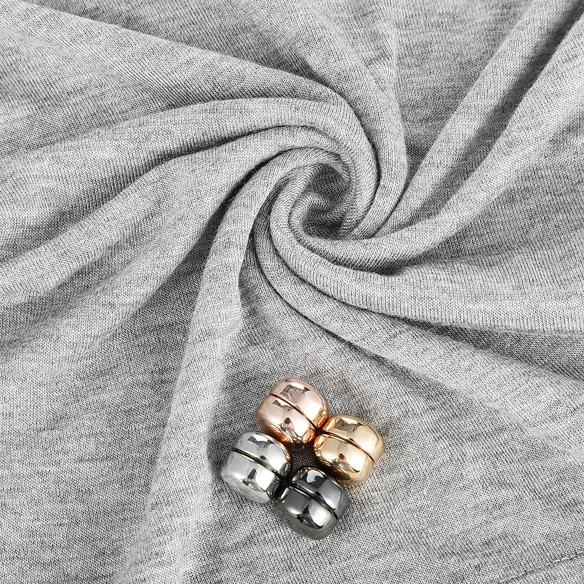 SATINIOR 4 Pcs Hijab Scarfs for Women Muslim Hijab Undercap Black Grey White Hijab Cap Stretch Under Scarf Hat Hijab Tube with Magnetic Hijab Pins