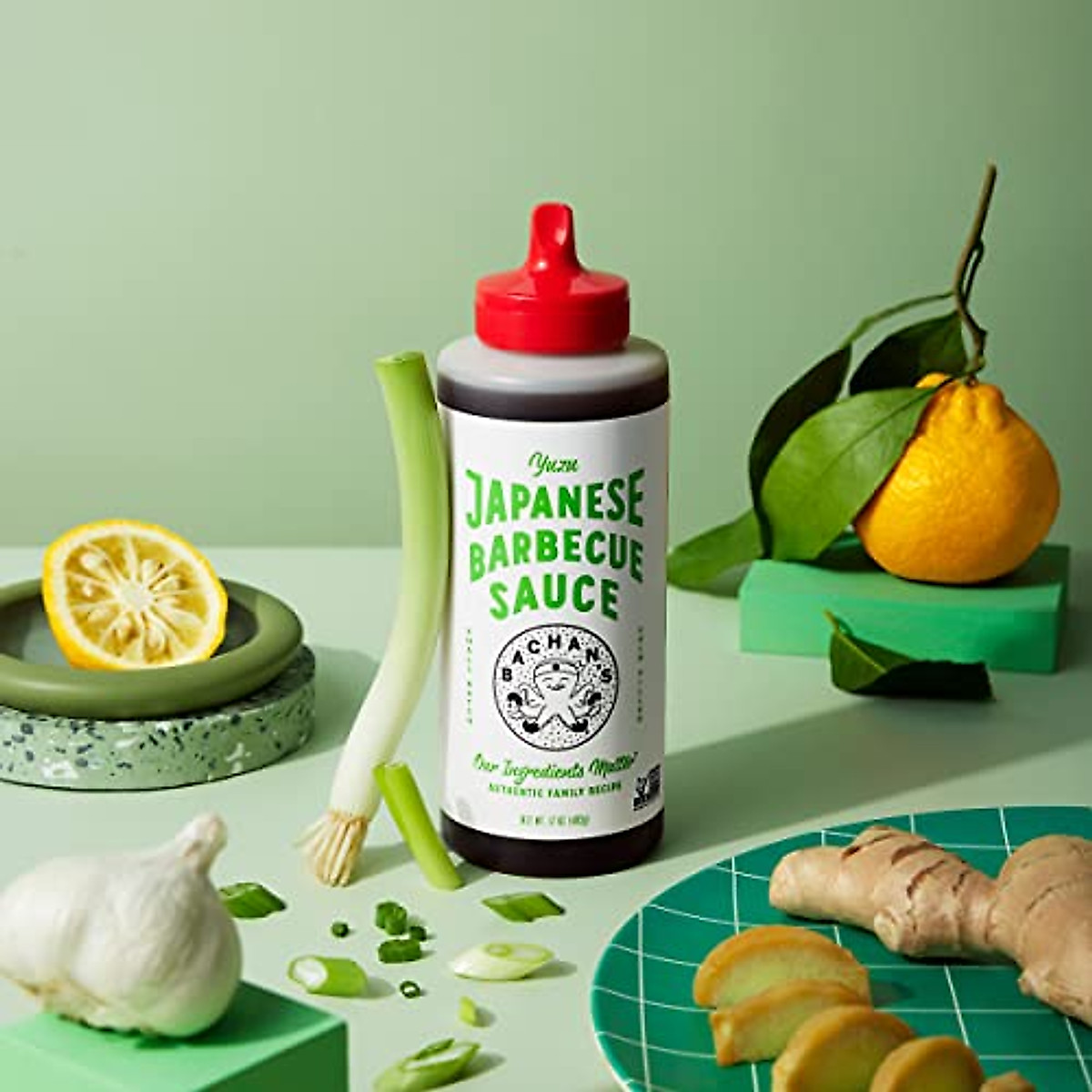 Bachan's Japanese Barbecue Sauce, Yuzu, 17 Oz, Non GMO, No Preservatives, Vegan, BPA free, BBQ Sauce for Chicken, Beef, Pork, Noodles, and More