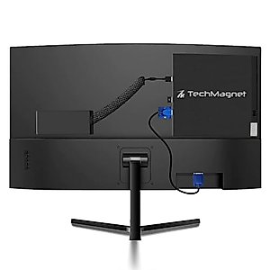 TechMagnet All in one Desktop Computer, Cheetah 6, Intel Core i5 6th Gen, 8GB DDR3, 480GB SSD, New Dual 24 inch Curved Display, Wireless Ergonomic Keyboard Mouse, Win 10 Pro (Renewed)