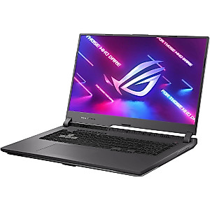 ASUS ROG Strix G17 (2022) Gaming Laptop, 17.3” 144Hz IPS FHD Display, NVIDIA GeForce RTX 3050 GPU, AMD Ryzen 7 6800H Processor, 16GB DDR5 RAM, 512GB SSD, RGB Keyboard, Windows 11, G713RC-RS73