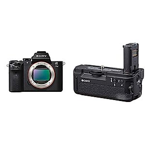 Sony Alpha 7 II E-mount interchangeable lens mirrorless camera with full frame sensor with Sony VGC2EM Vertical Grip (Black)