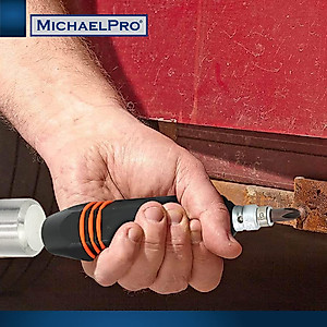 MichaelPro 3/8 Inch Drive Manual Impact Driver Set, Includes 11 Bits and 3/8” Bit Holder, 6-sided Enhanced Anti-Slip Grip, Heavy Duty